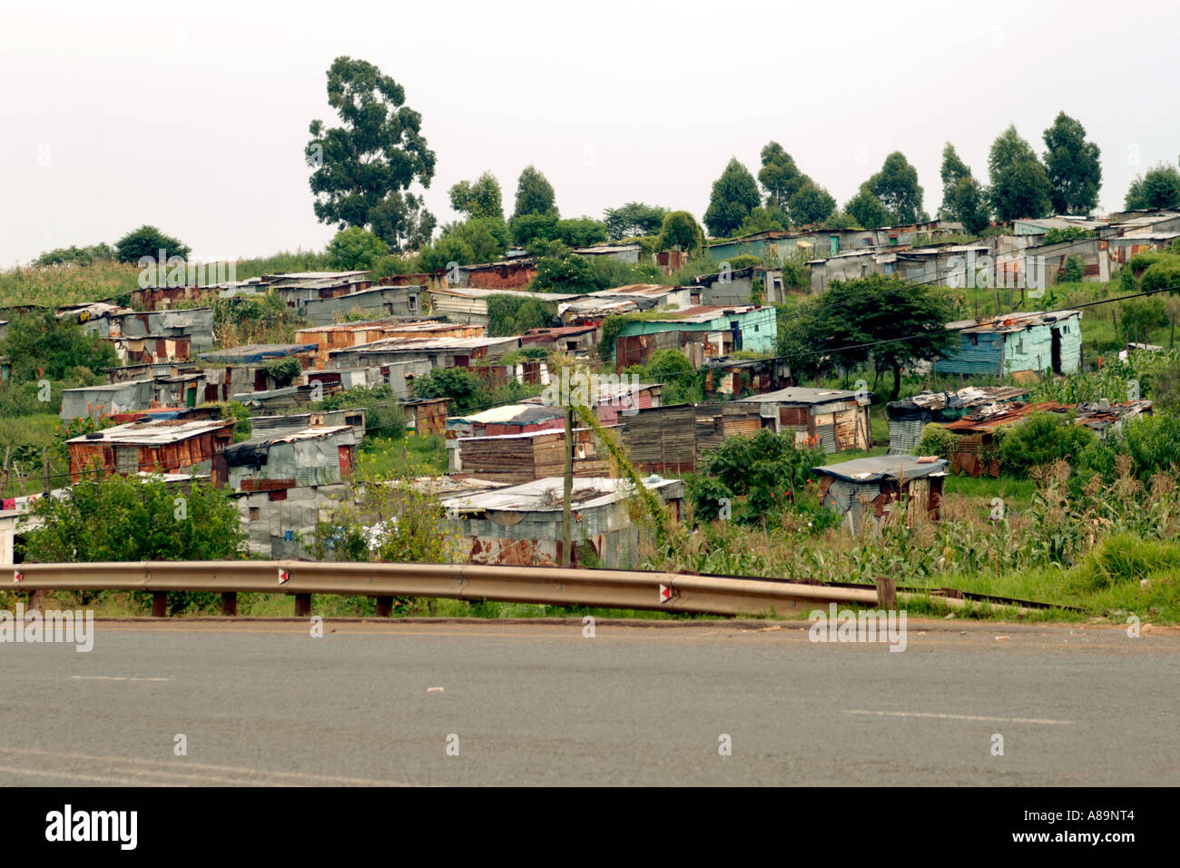 Squatter camp on the outskirts of Butterworth in the Eastern Cape ...