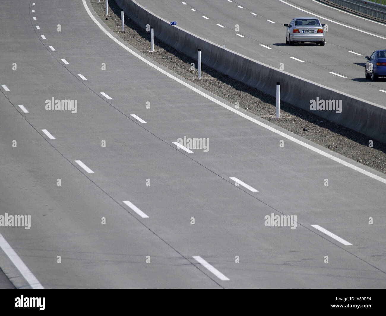 Transportation modern multi lane responsibility road hi-res stock ...