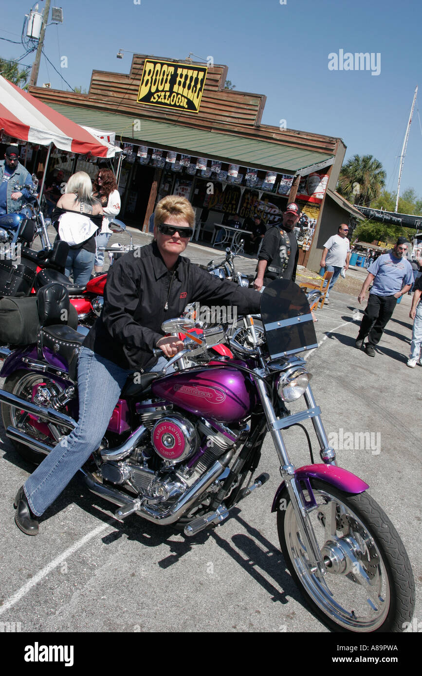 Woman Bike Week In Daytona High Resolution Stock Photography and Images ...