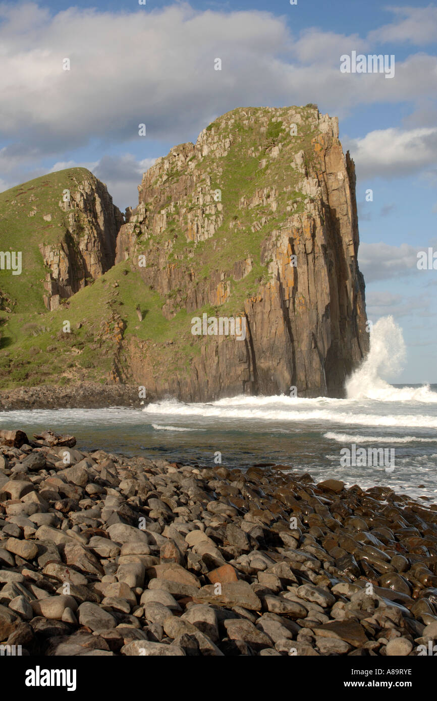 Landscape along the wild coast in a region of South Africa's Eastern ...
