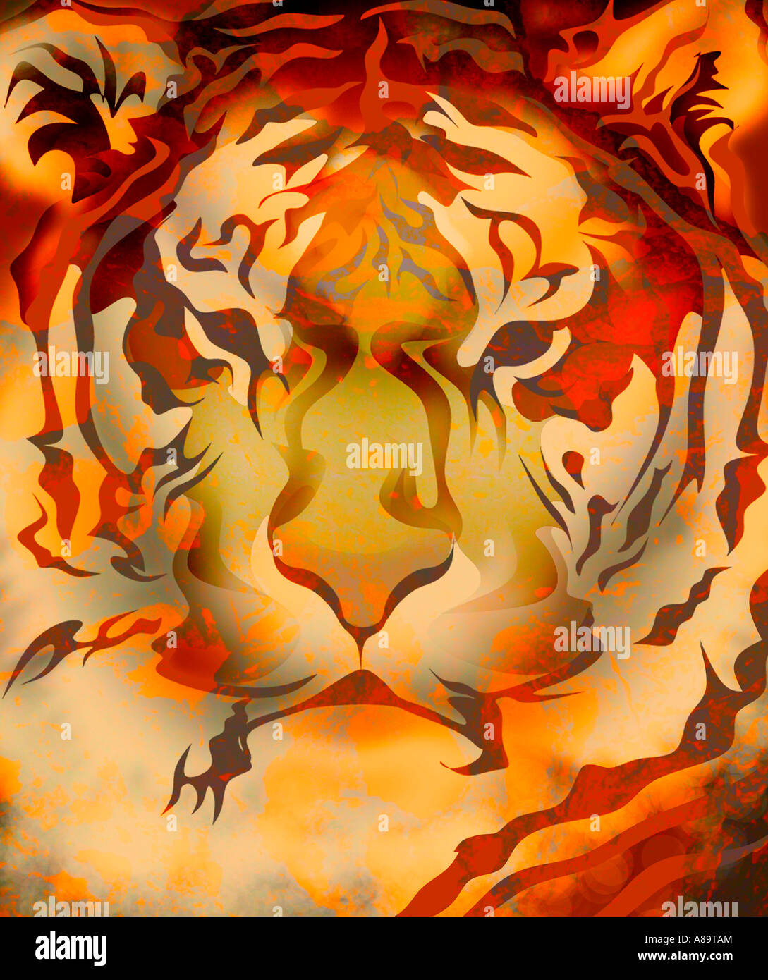 Tiger illustration hi-res stock photography and images - Alamy