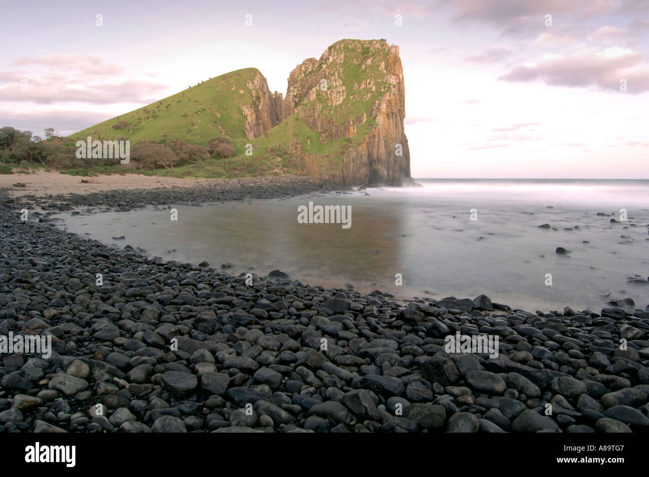 Landscape along the wild coast in a region of South Africa's Eastern ...