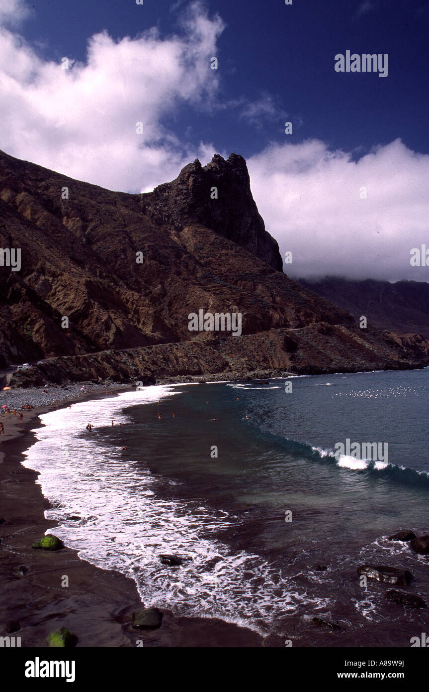 San Marcos Beach in Tenerife Stock Photo - Alamy