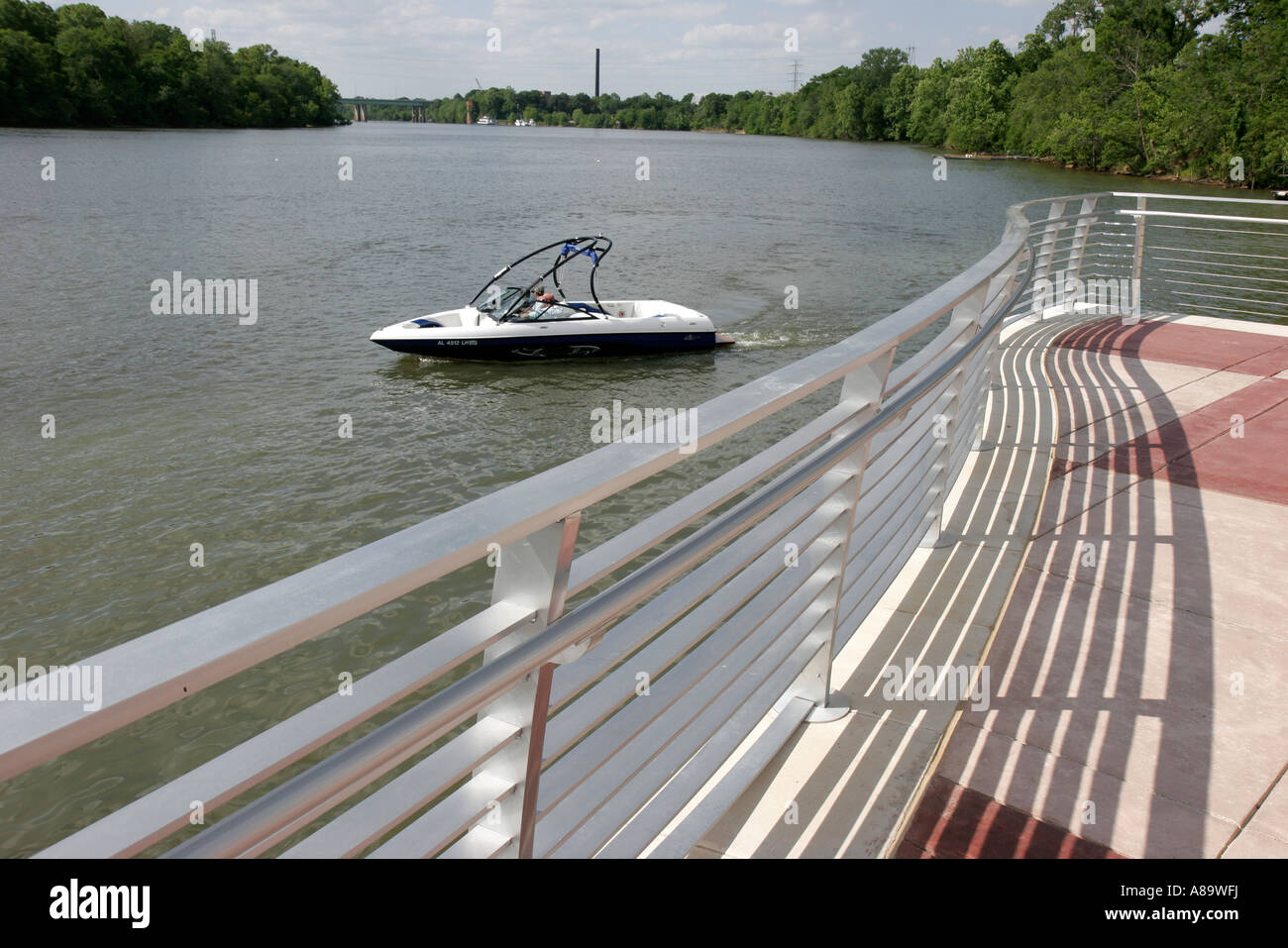 Montgomery Alabama,River waterwalk,Woodruff Lake,Alabama River water ...