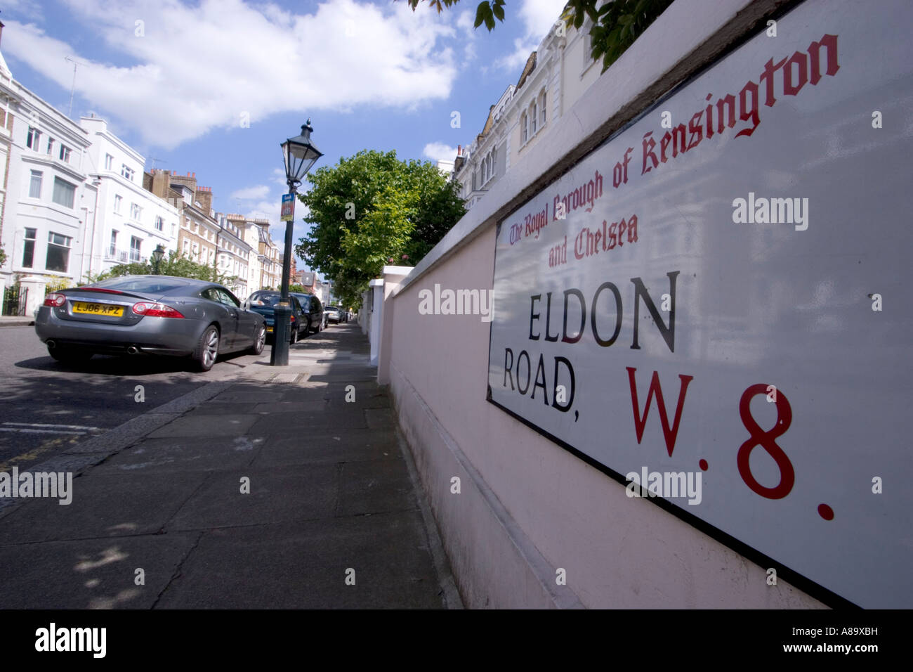 Eldon Road one of the most expensive residential streets in London Stock Photo - Alamy
