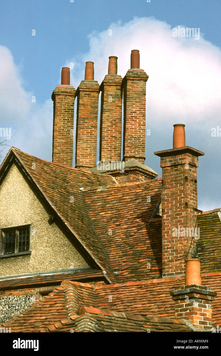 Brick built beautiful chimneys hi-res stock photography and images - Alamy