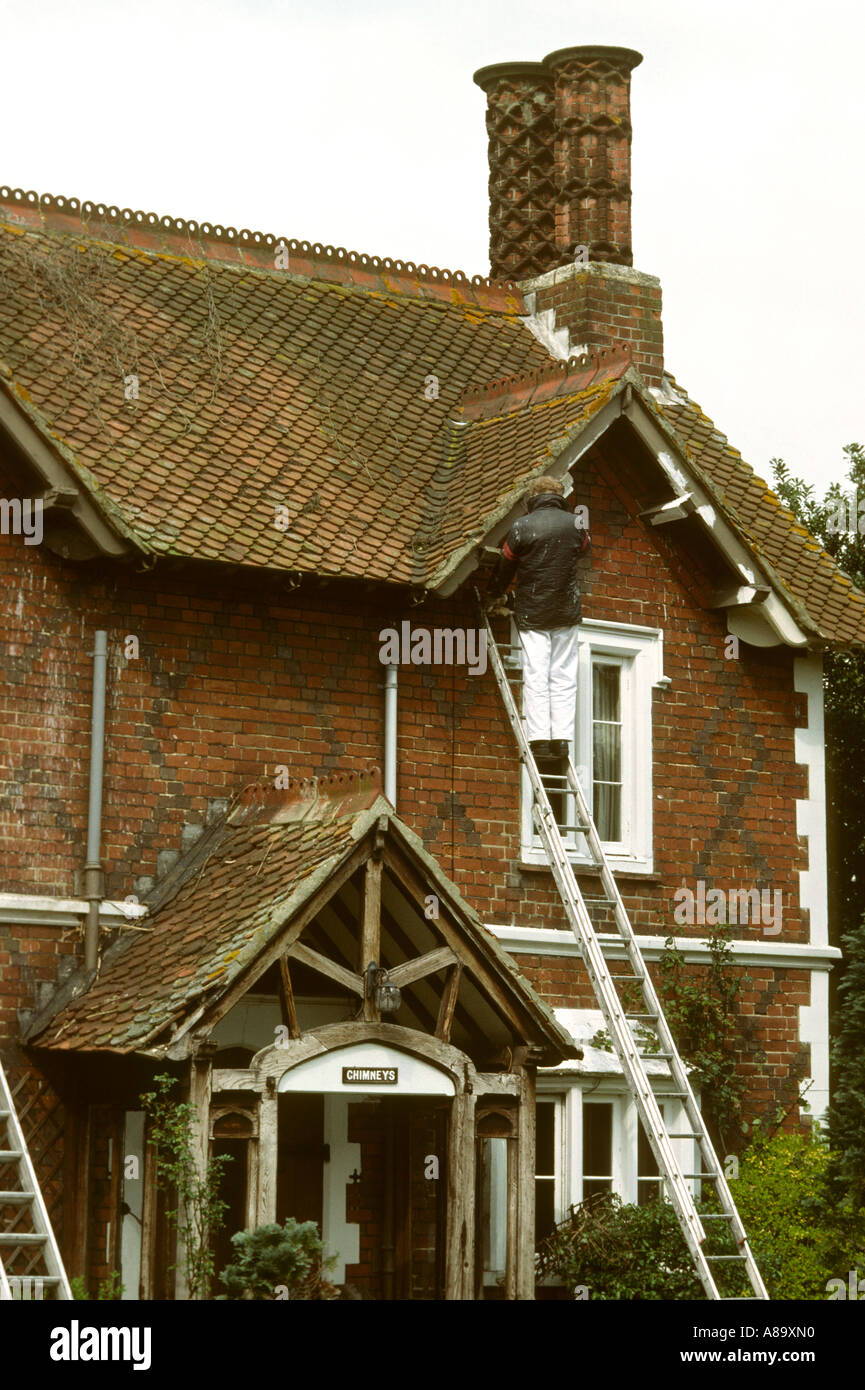 Brick built beautiful chimneys hi-res stock photography and images - Alamy