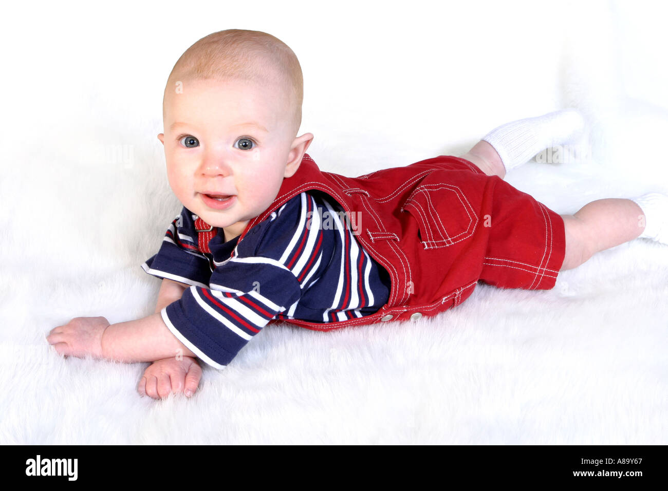 Red White Blue Baby one Stock Photo - Alamy