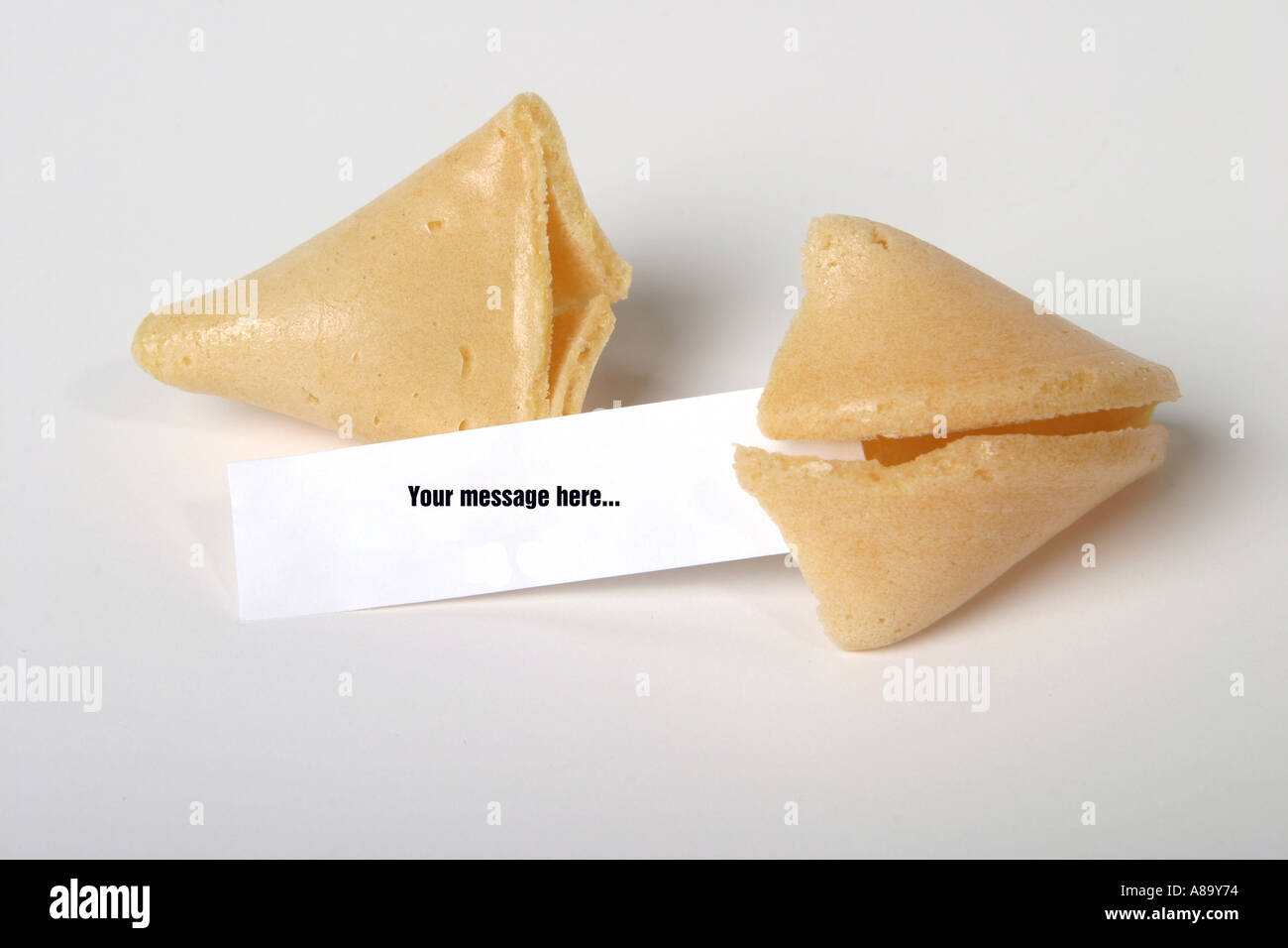 Fortune Cookie Message one Stock Photo - Alamy