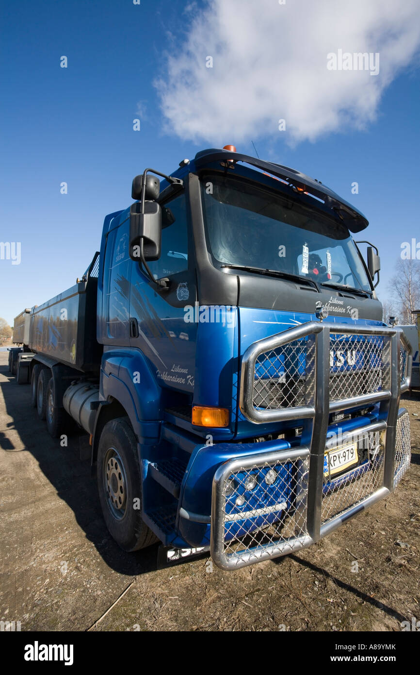Sisu truck in park, Finland Stock Photo - Alamy
