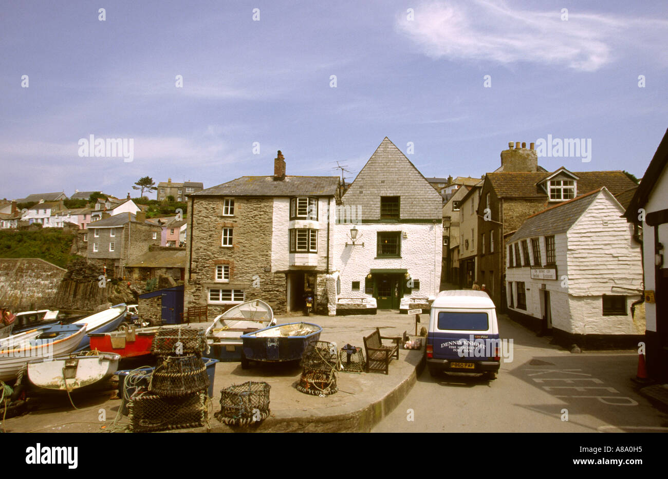 UK England Cornwall Port Izaac fish market Stock Photo - Alamy