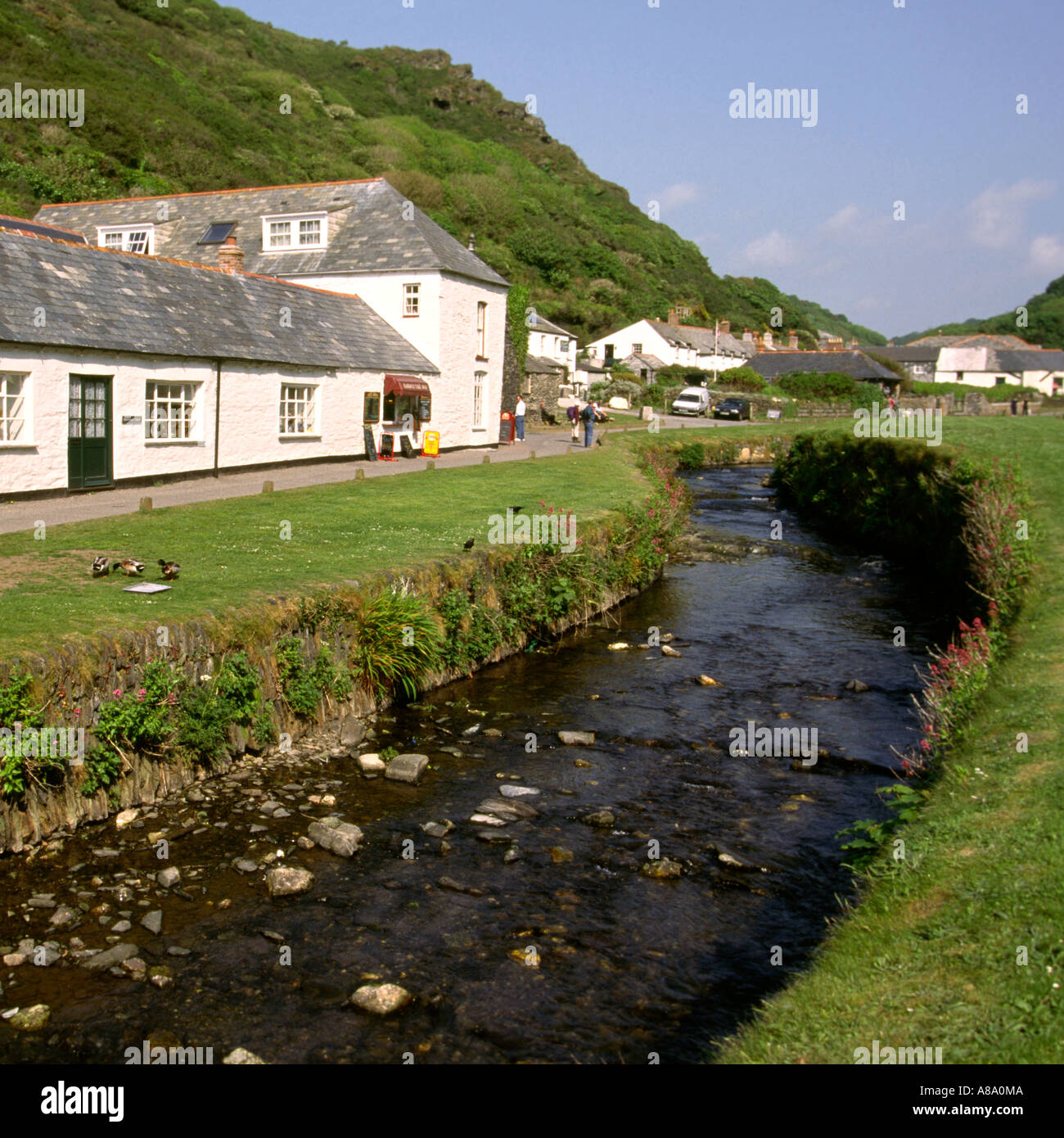 Cornwall Boscastle village Stock Photo - Alamy