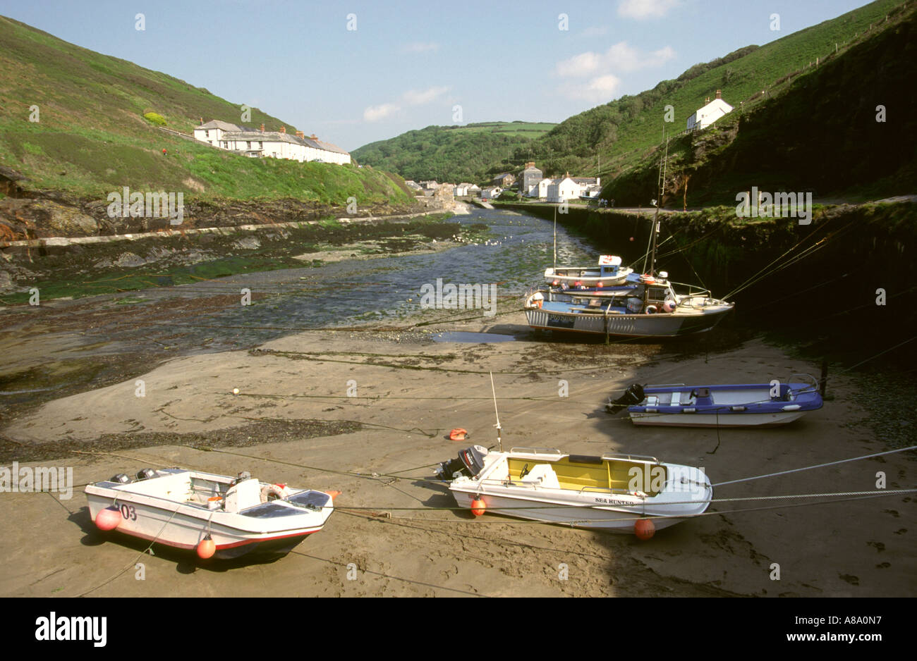 Cornwall Boscastle Harbour Stock Photo - Alamy