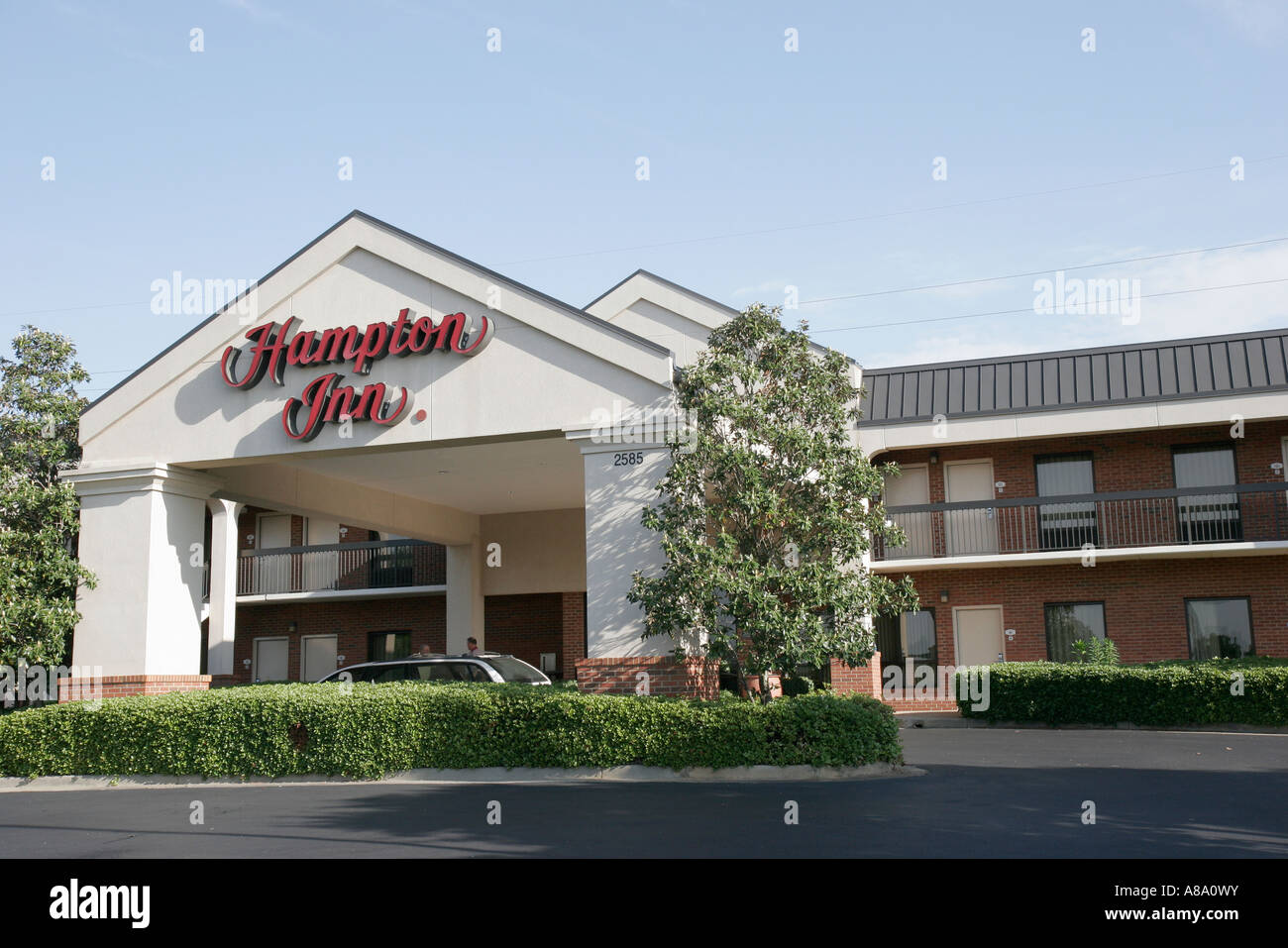 Alabama Autauga County,Prattville,Hampton Inn,motel entrance,visitors ...
