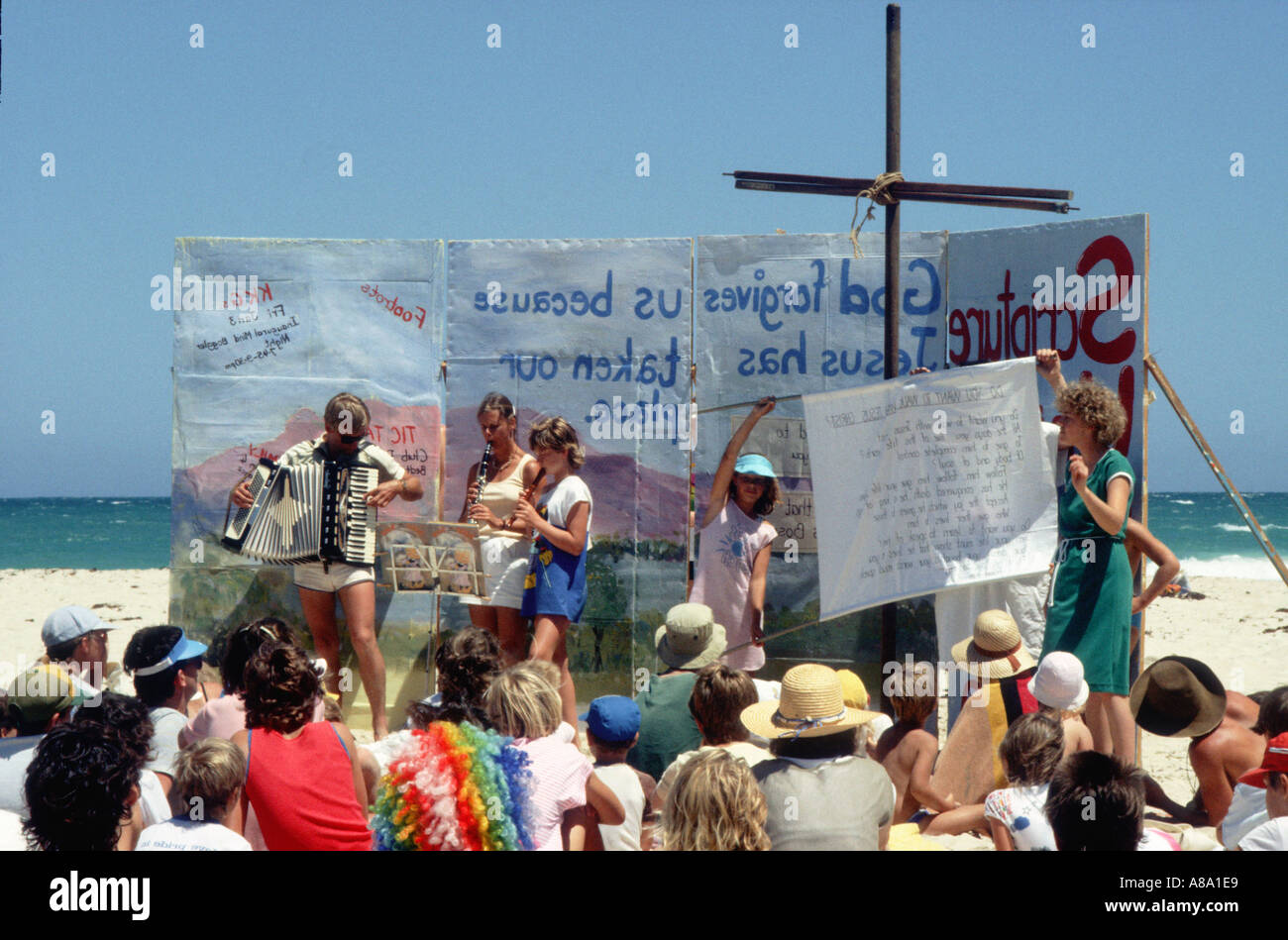 Sermon on beach hi-res stock photography and images - Alamy