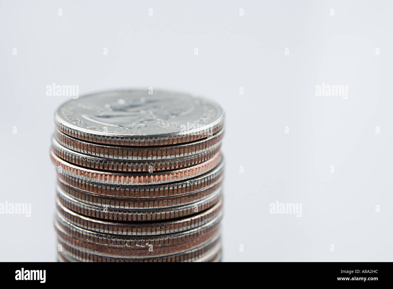 Stack of quarters hi-res stock photography and images - Alamy