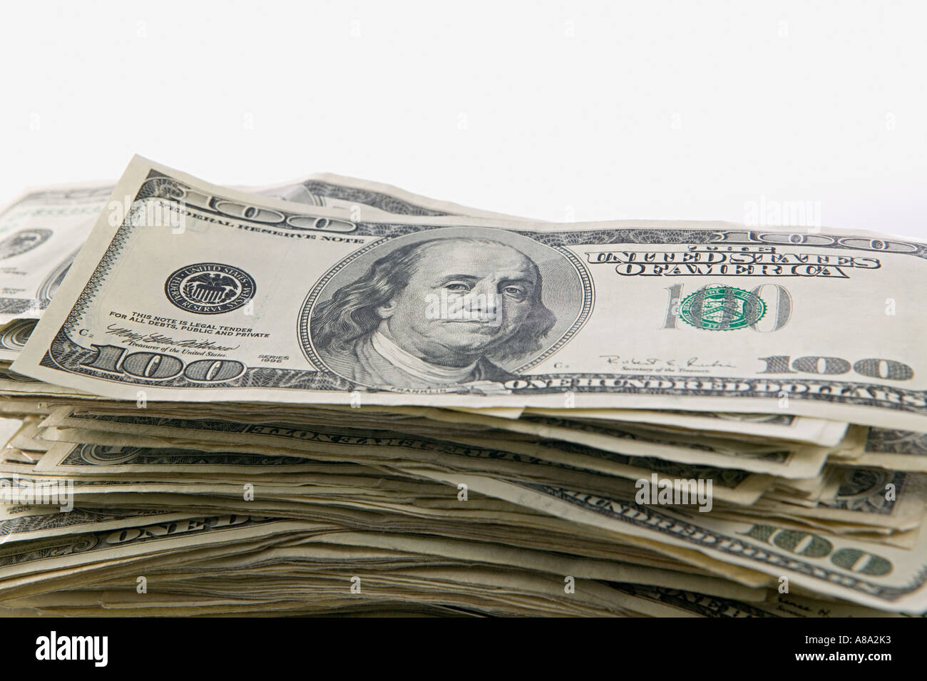 Pile of dollar bills Stock Photo - Alamy