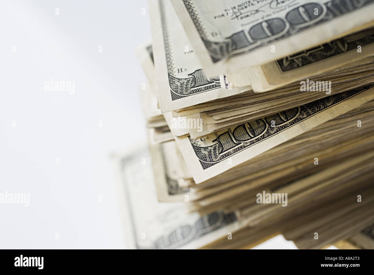 Pile of hundred dollar bills Stock Photo - Alamy
