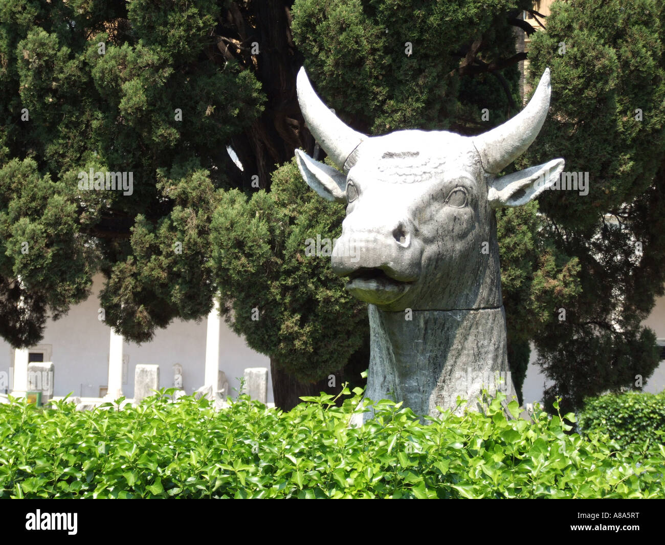 statue at the diocletian baths museum in rome Stock Photo - Alamy