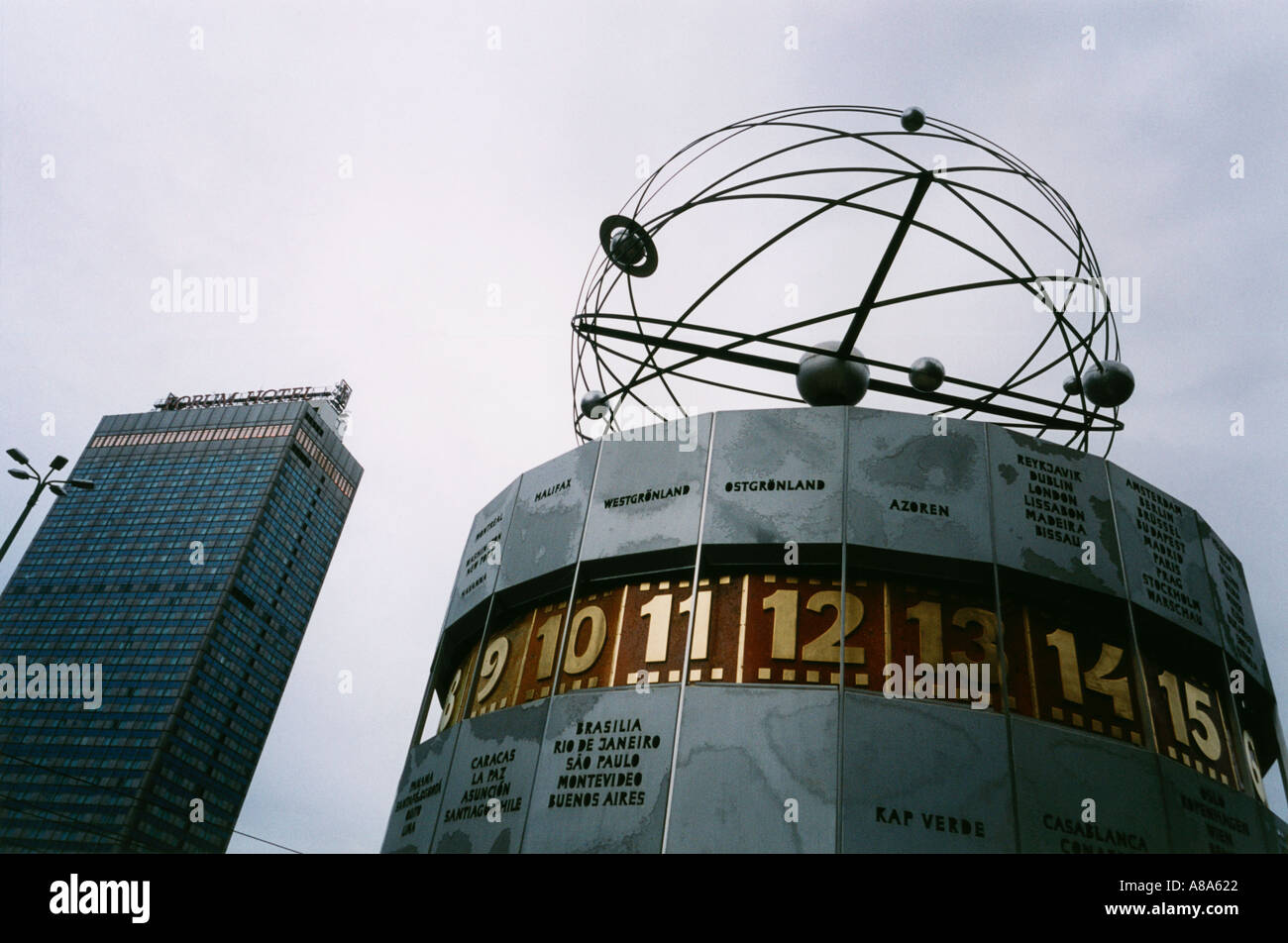 World Time Clock at the Alexanderplatz in Berlin Stock Photo - Alamy