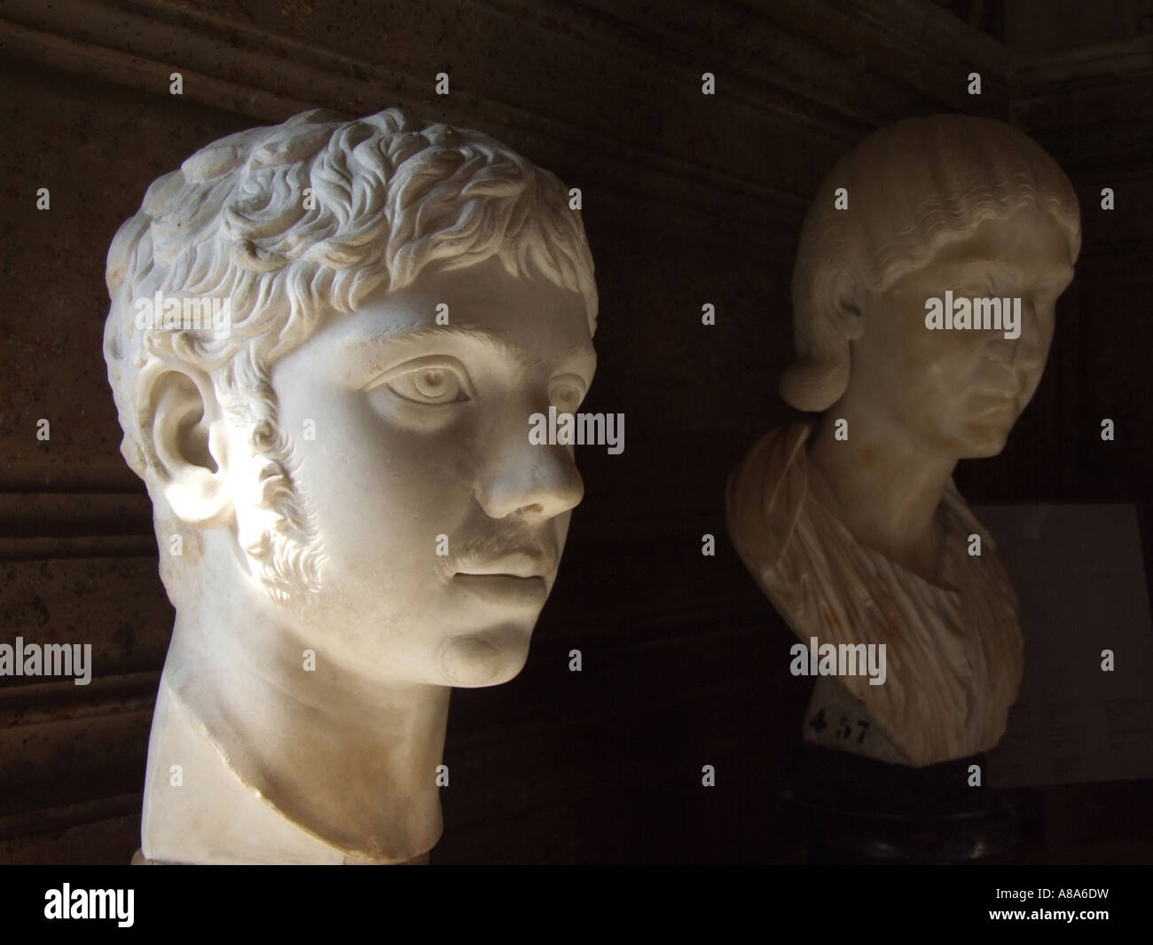 male statue at the musei capitolini museum in rome Stock Photo - Alamy