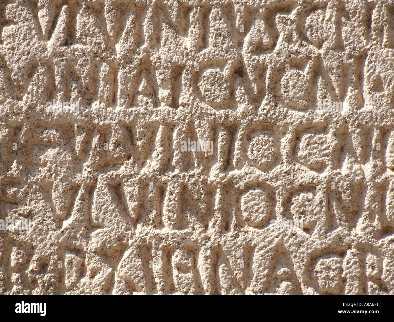 latin inscription at the diocletian baths museum in rome Stock Photo ...