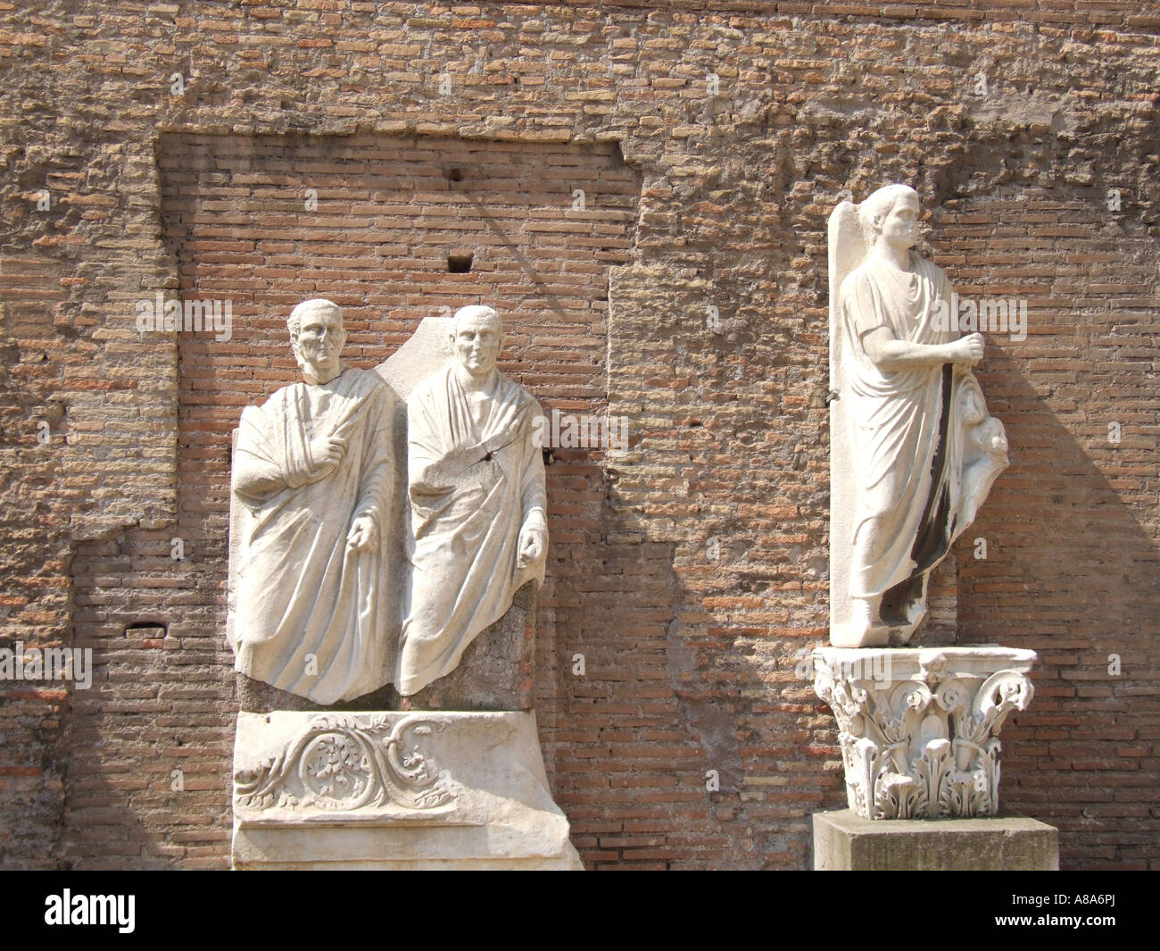 statues at diocletian baths museum in rome Stock Photo - Alamy