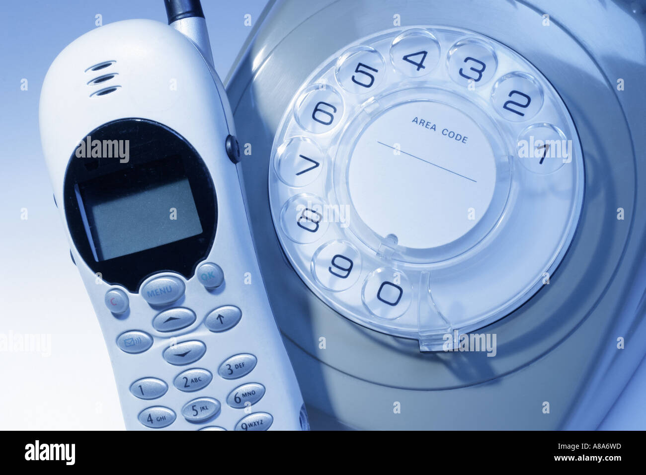 Mobile Phone and Telephone Stock Photo - Alamy