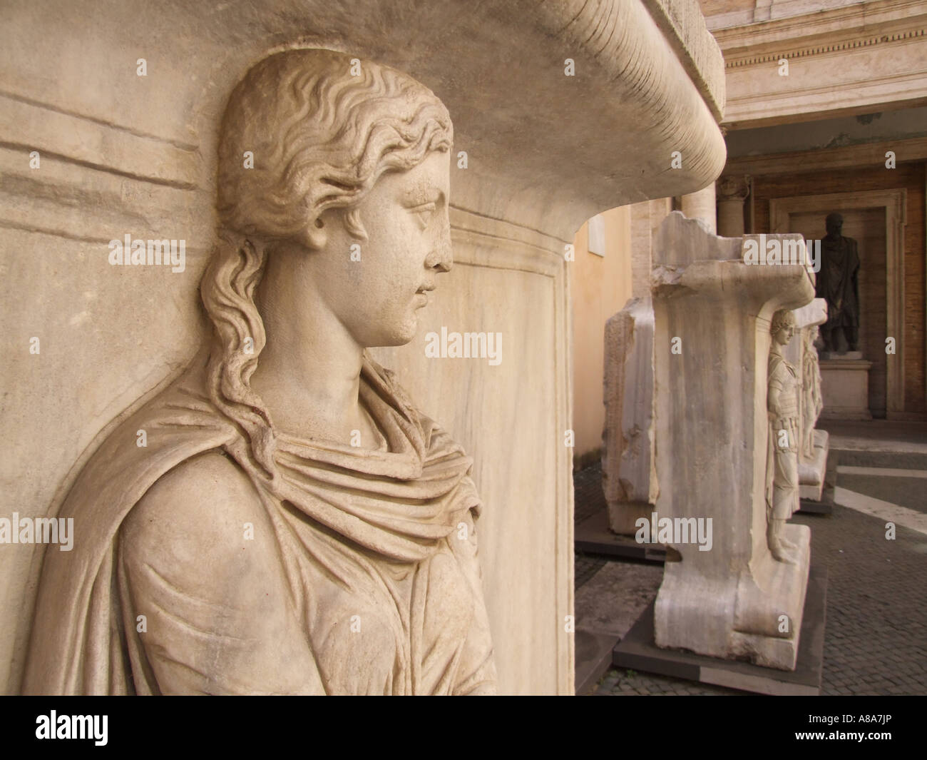 statue at the musei capitolini museum in rome Stock Photo - Alamy