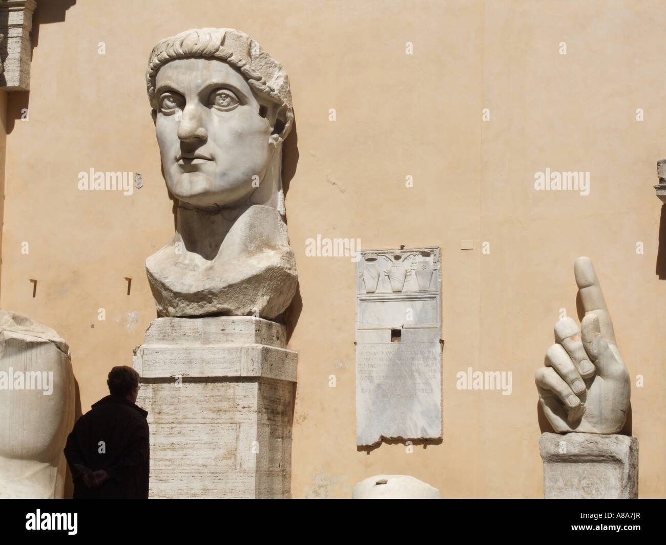 emperor constantine statue at the musei capitolini museum in rome Stock ...