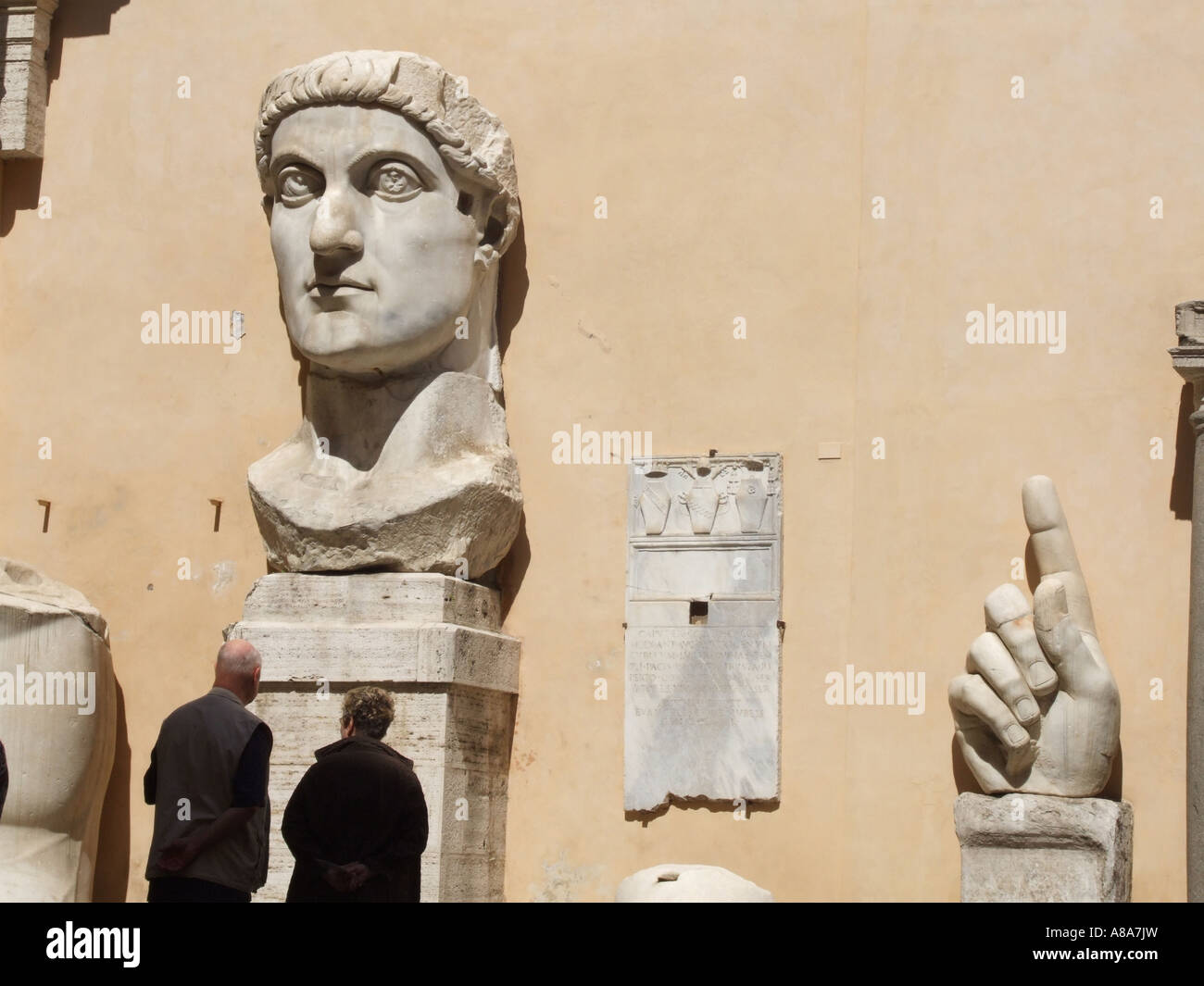 emperor constantine statue at the musei capitolini museum in rome Stock ...