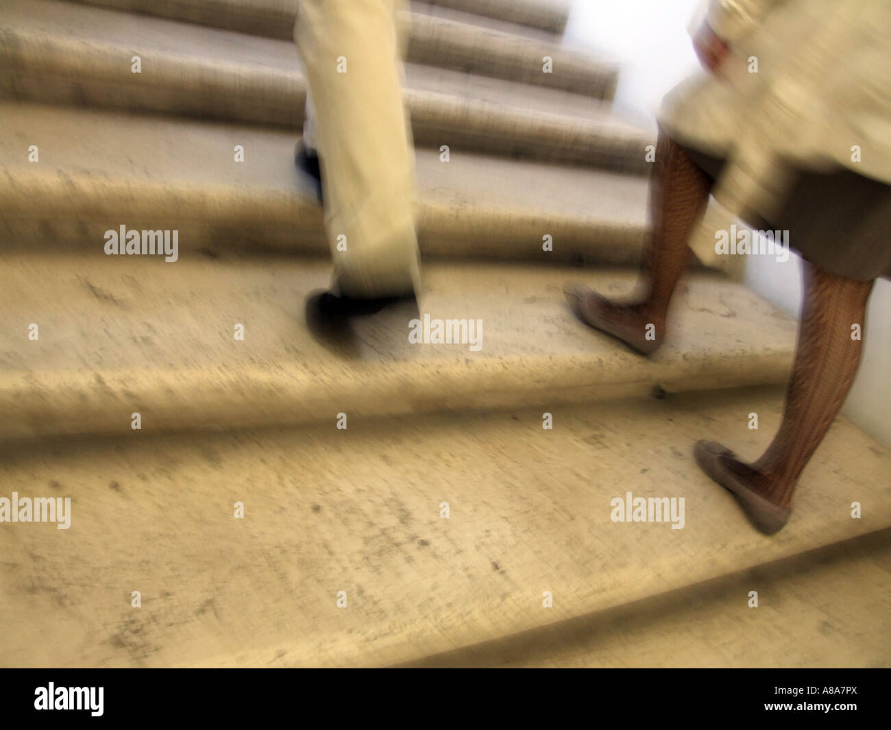 people walking up steps Stock Photo - Alamy
