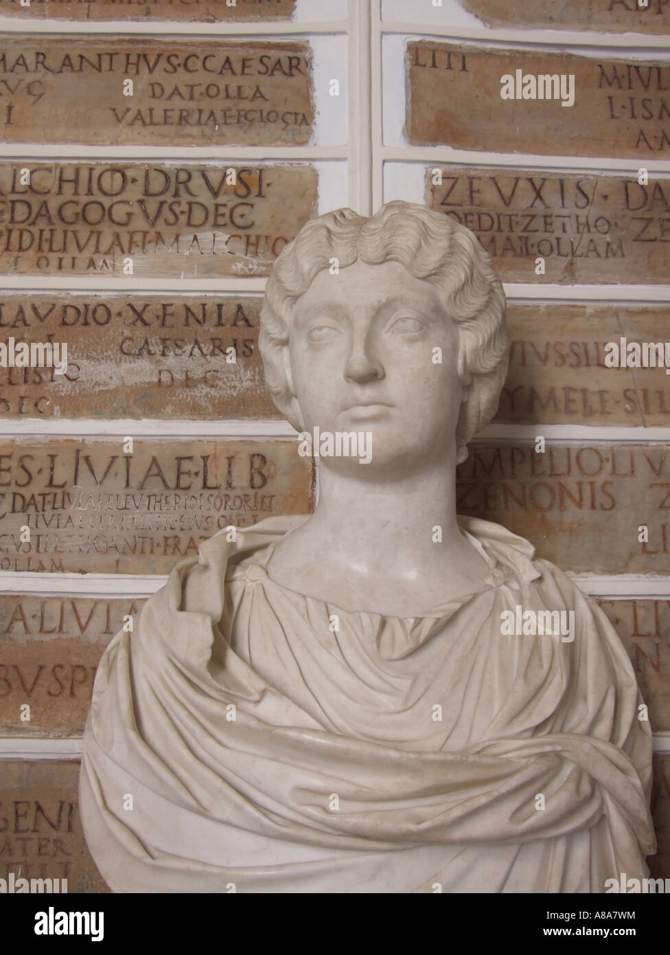 statues at the musei capitolini museum in rome Stock Photo - Alamy