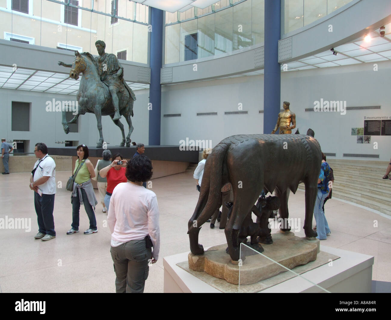 statues at the capitoline museum in rome Stock Photo - Alamy