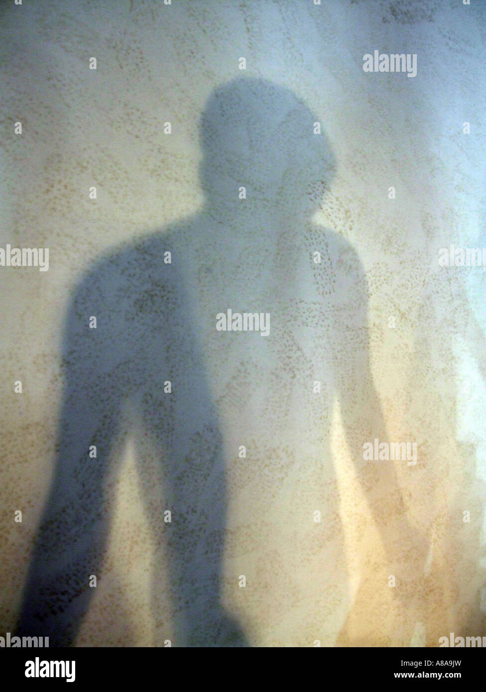 man person statue shadow on wall in museum in rome italy Stock Photo ...