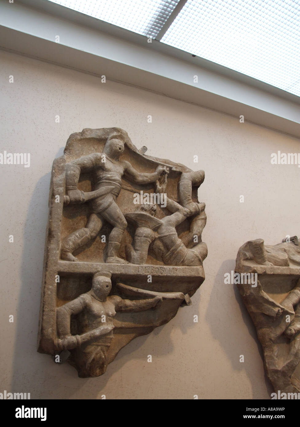 gladiators sculpture at diocletian baths museum in rome Stock Photo - Alamy