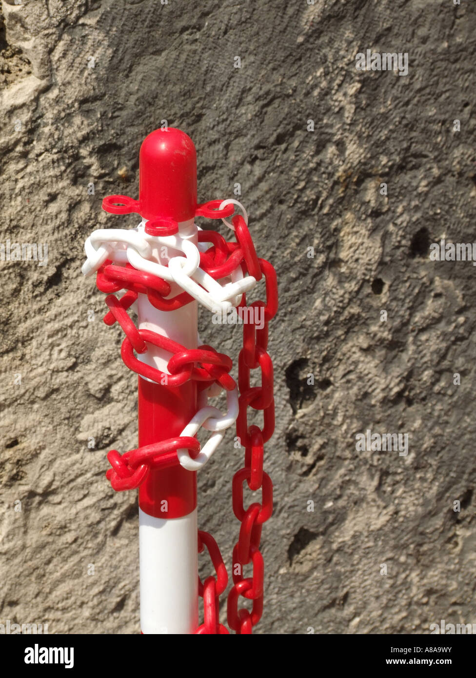 no access temporary plastic barrier cordon Stock Photo - Alamy