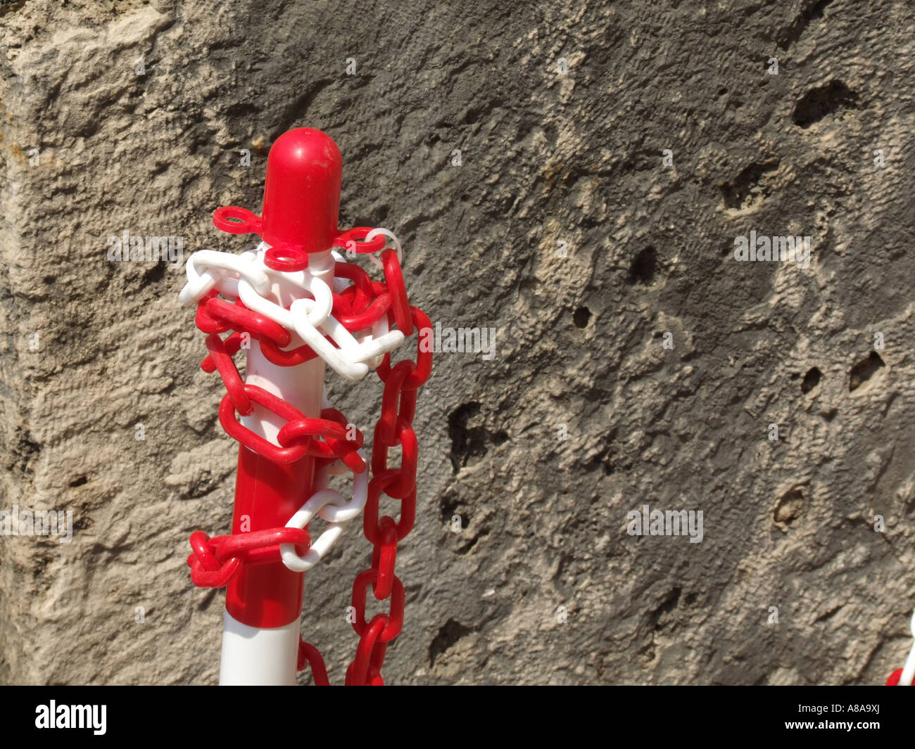 no access temporary plastic barrier cordon Stock Photo - Alamy