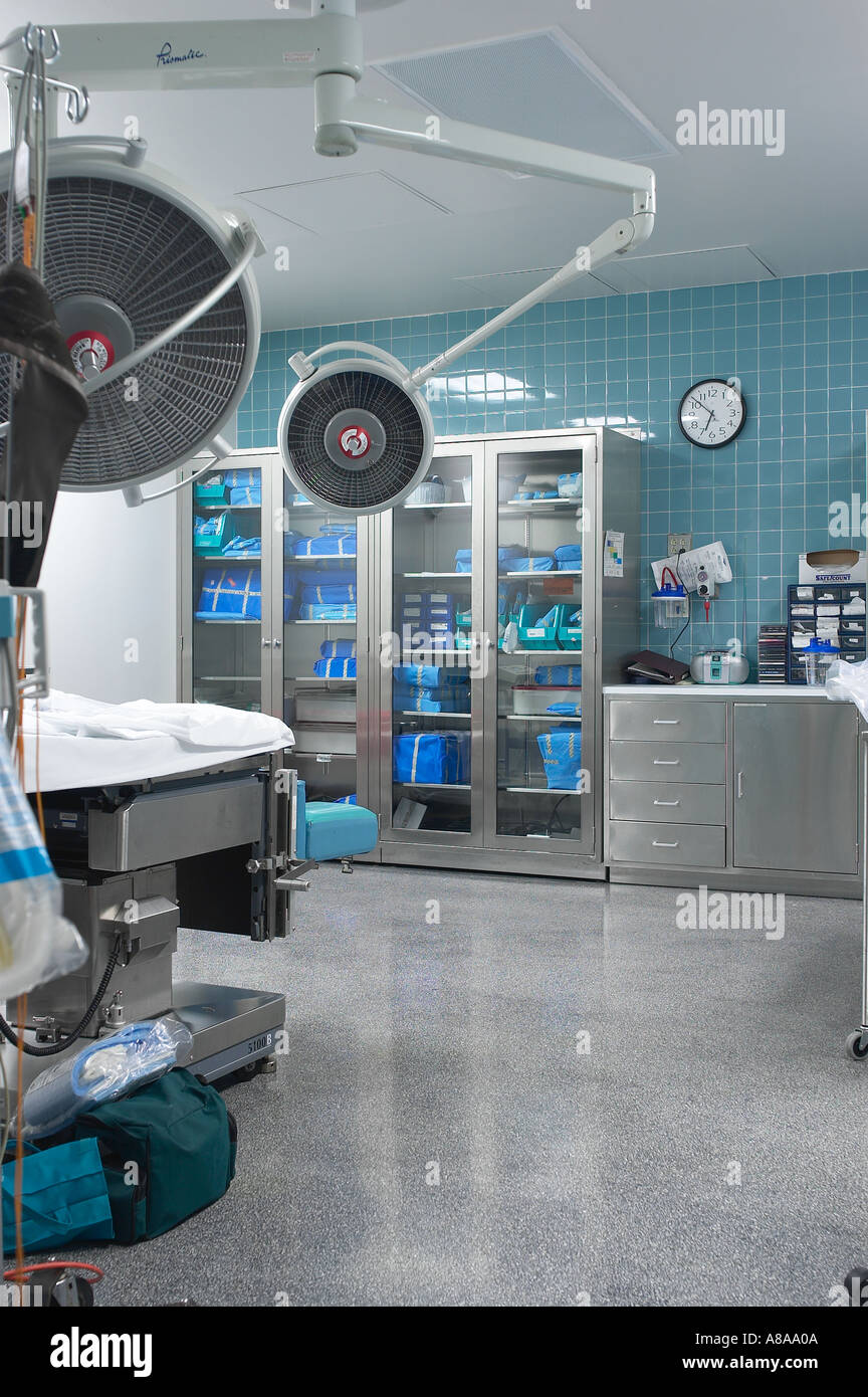 Surgery Surgical Operating Room In Hospital, Philadelphia USA Stock ...