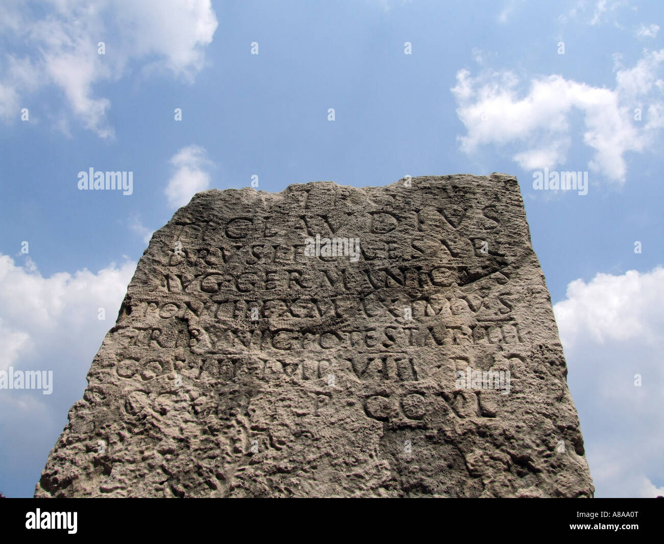 latin inscription at the diocletian baths museum in rome Stock Photo ...