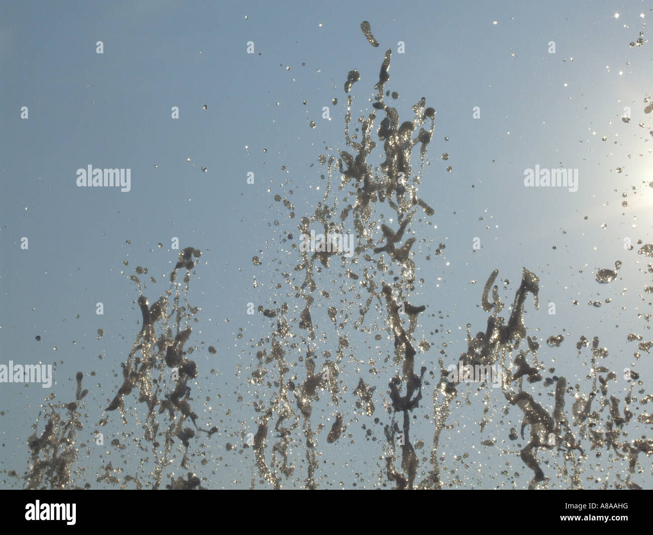 Backlit water drops from spray hi-res stock photography and images - Alamy