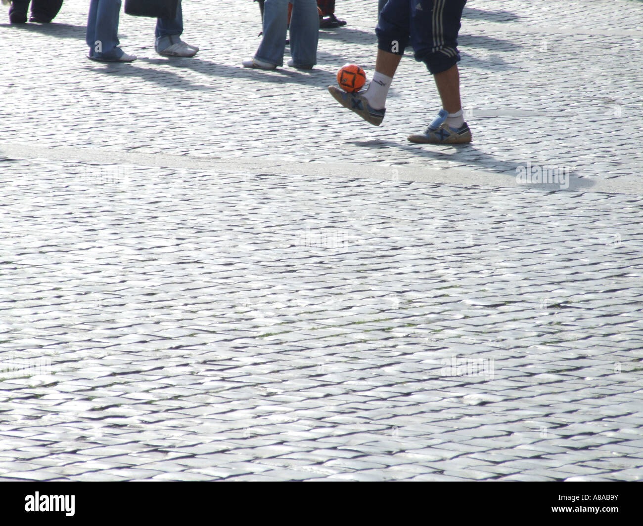 street football match Stock Photo - Alamy