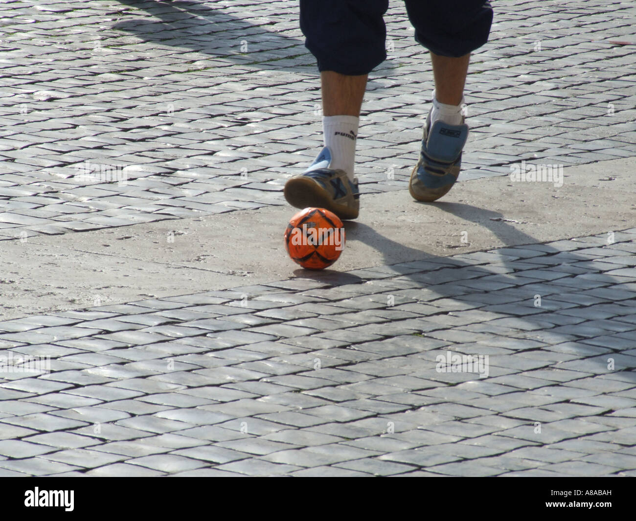 street football match Stock Photo - Alamy