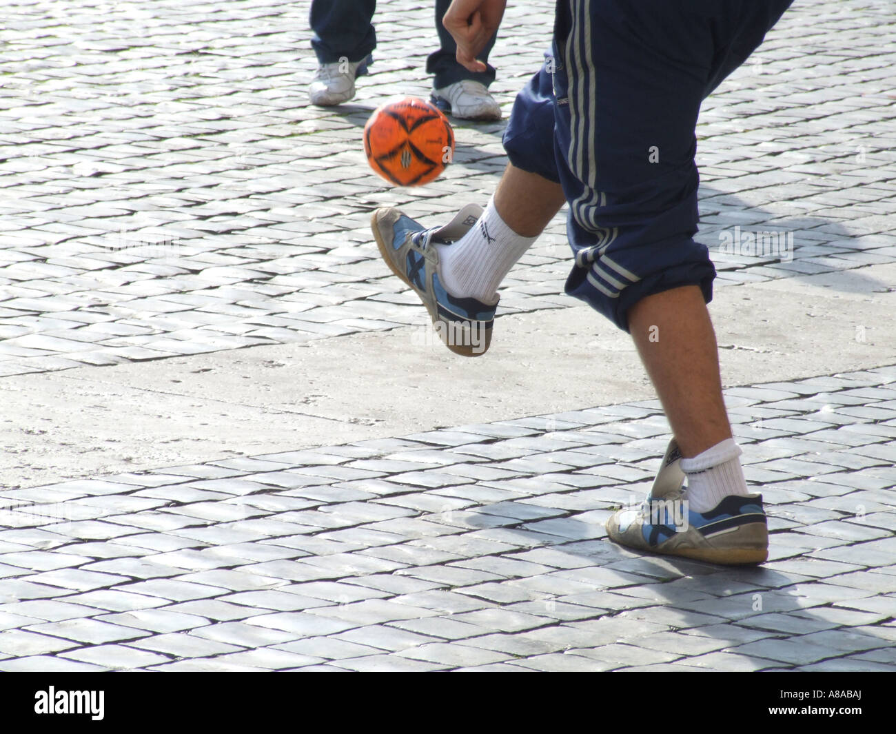 street football match Stock Photo - Alamy