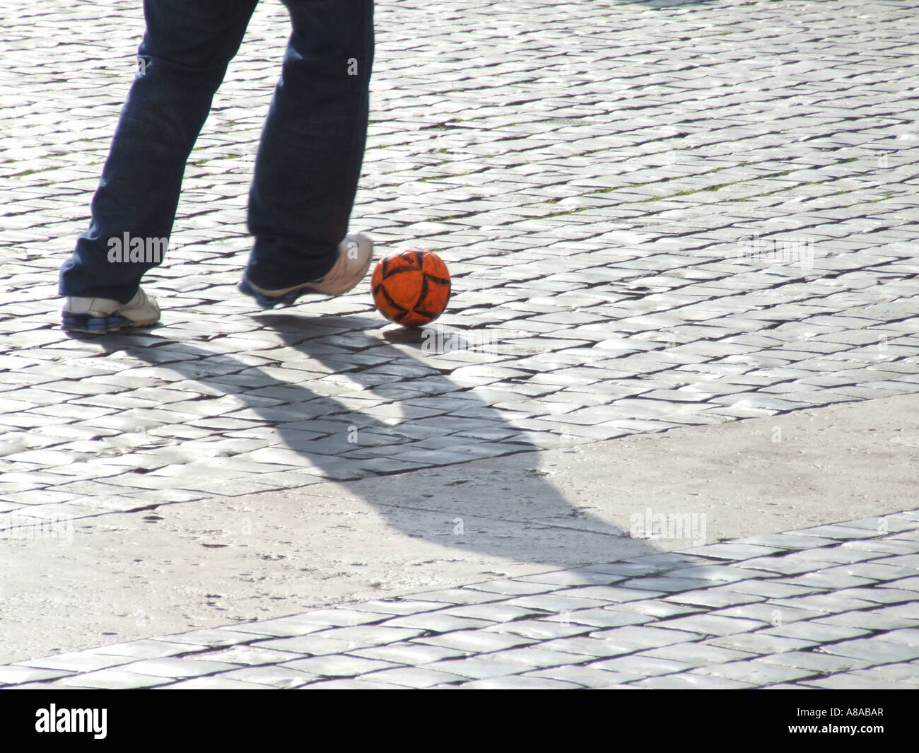 street football match Stock Photo - Alamy