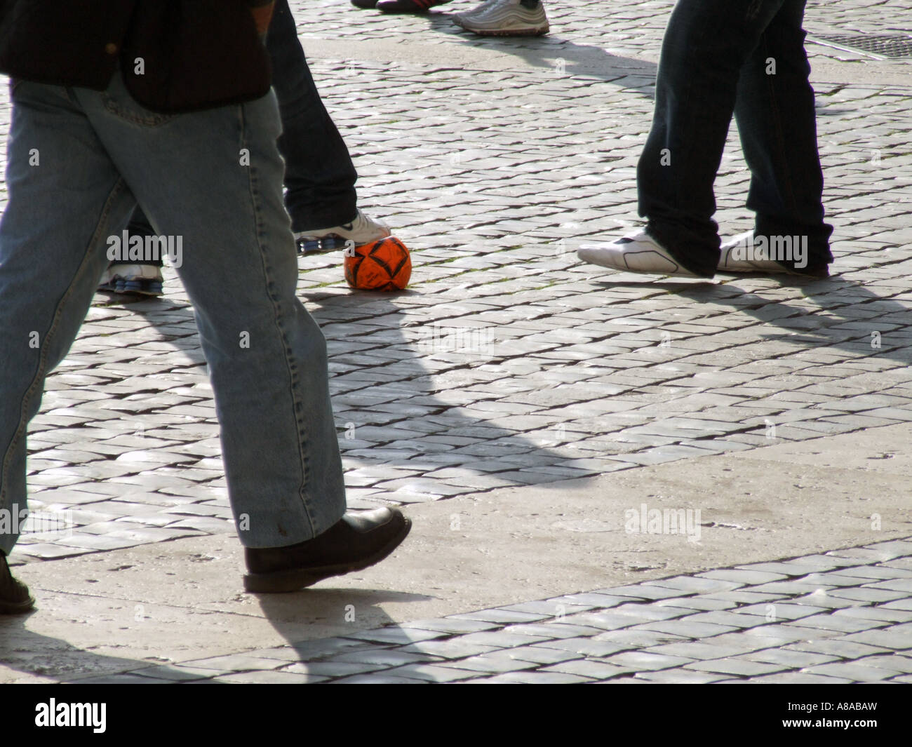 street football match Stock Photo - Alamy