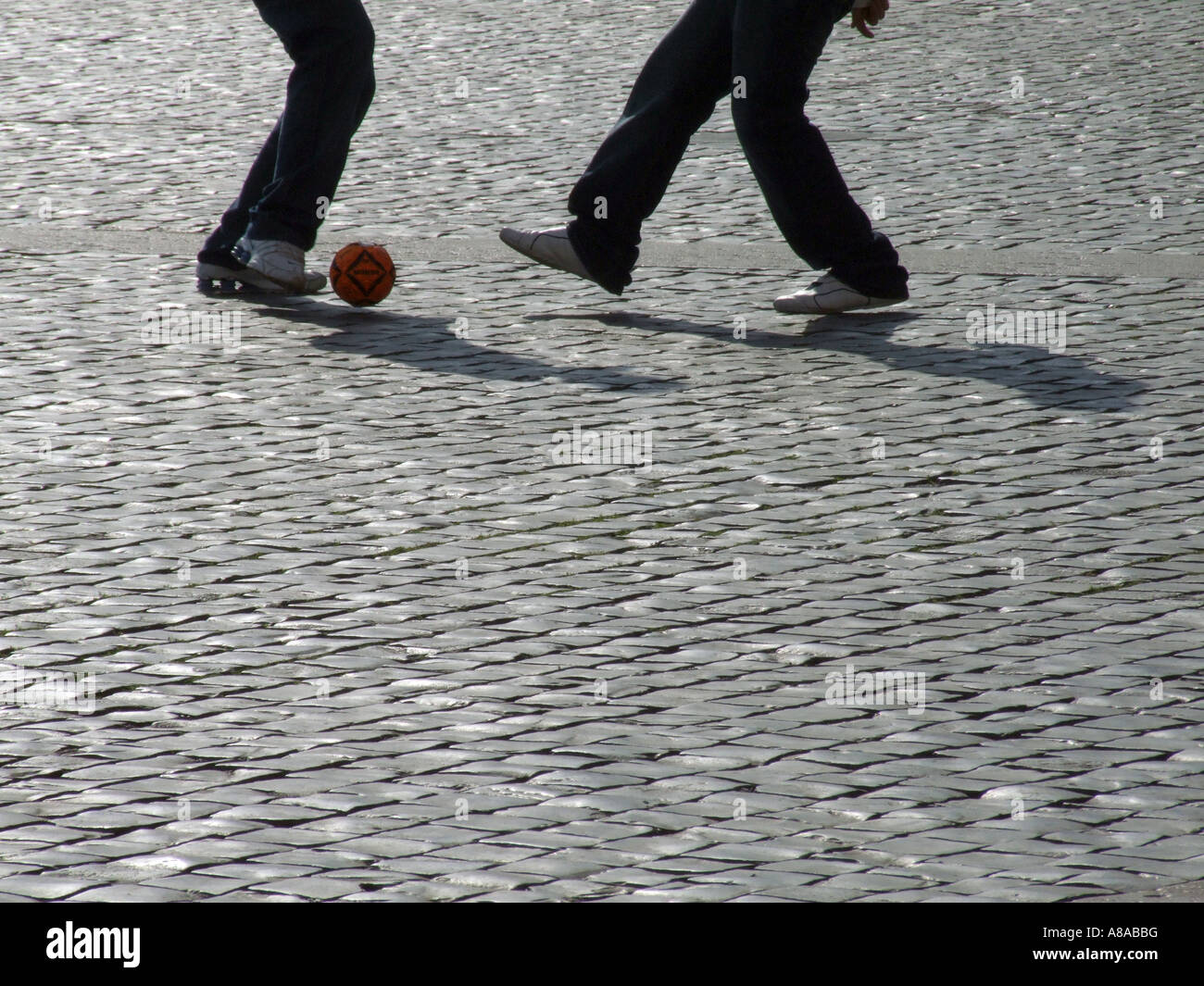 street football match Stock Photo - Alamy