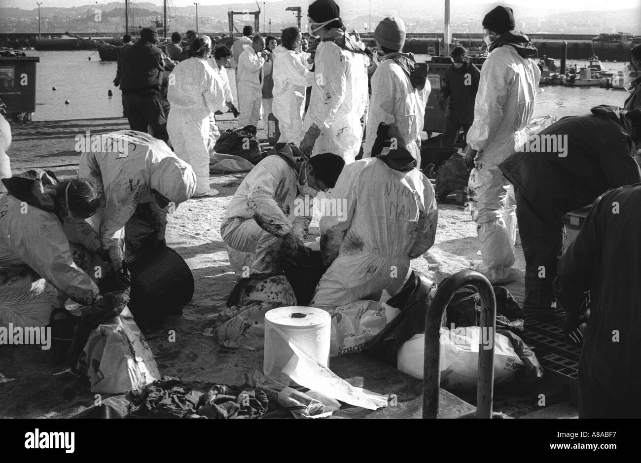 Prestige oil disaster Black and White Stock Photos & Images - Alamy