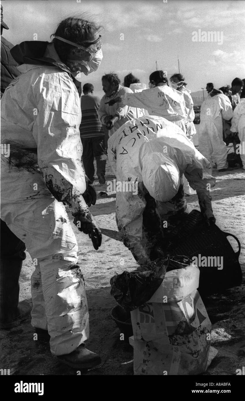 Prestige oil disaster Black and White Stock Photos & Images - Alamy