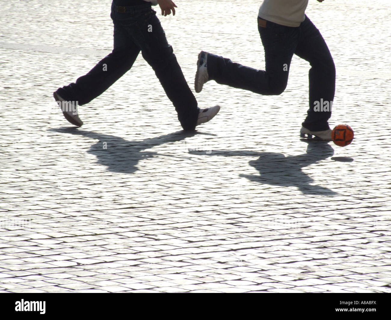 street football match Stock Photo - Alamy